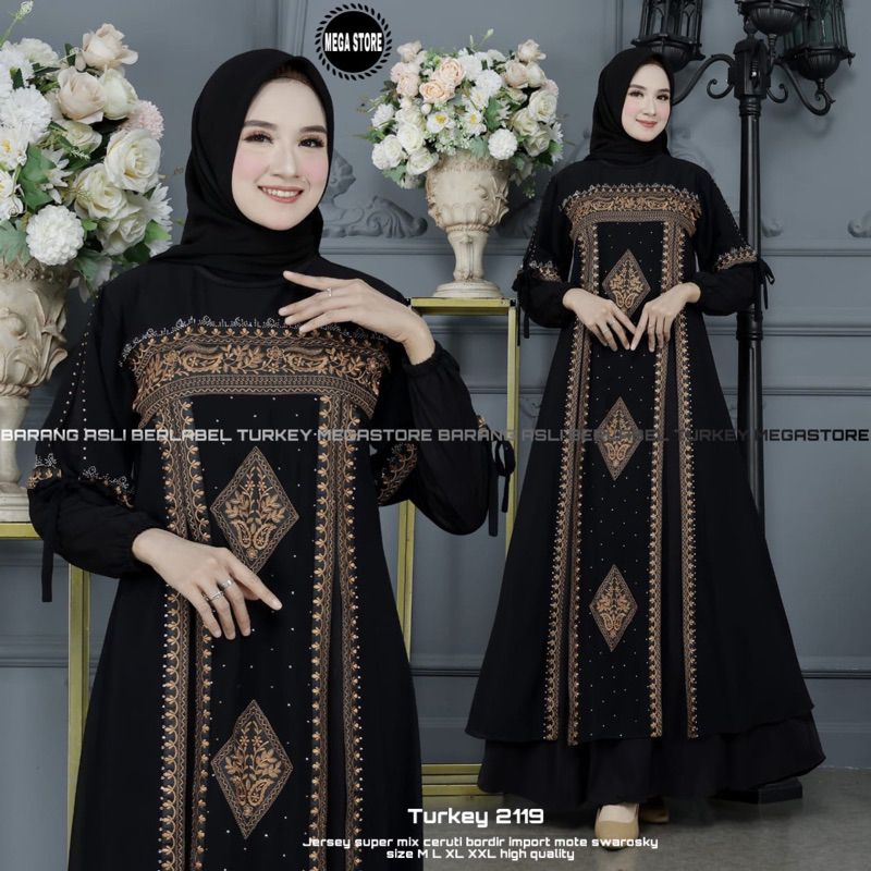 Jual Gamis Turkey 2256 Turkey 2119 Hawa #688 Dress Busana Muslimah By ...