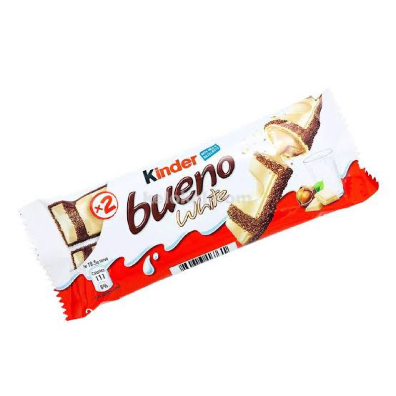 Jual Kinder Bueno White Hazelnut 39gram Coklat Import Valentine ...