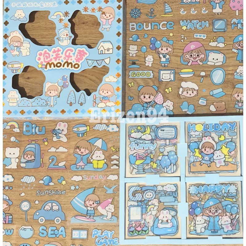Jual Sticker kartun momo stiker deco diary sticker korea aesthetic ...