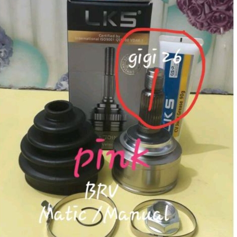 Jual Cv Joint Luar Outer As Roda Depan Luar Honda Brv Matic Manual | Shopee Indonesia