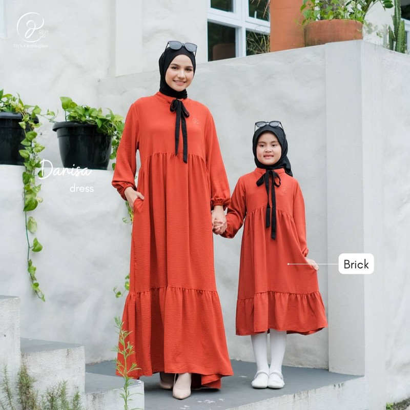 Jual DYN Basic Danisa Dress & Anak Part 5 - Gamis Wanita Crinkle ...