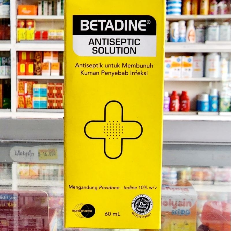 Jual betadine antiseptic solution 60ml | Shopee Indonesia