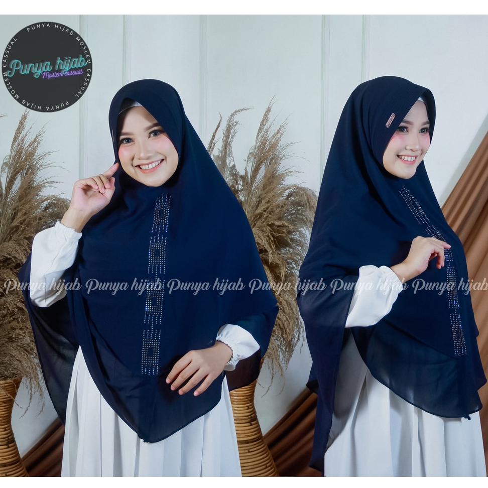 Jual hijab khimar 2 layer jumbo syari payet jilbab instan Ceruty babydoll punya hijab | Shopee ...