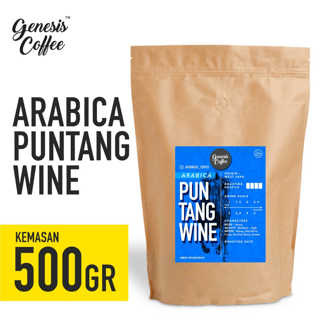 Jual ARABICA PUNTANG WINE KEMASAN KRAFT 500 GR | Shopee Indonesia