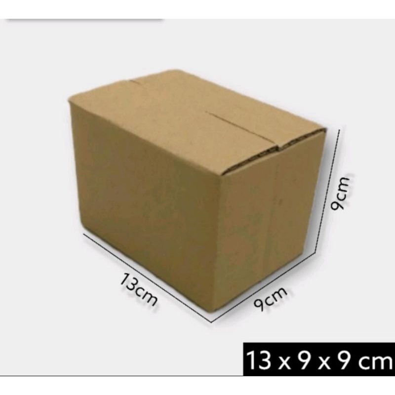 Jual Kardus box Ukuran 13x9x9 cm Single wall polos | Shopee Indonesia