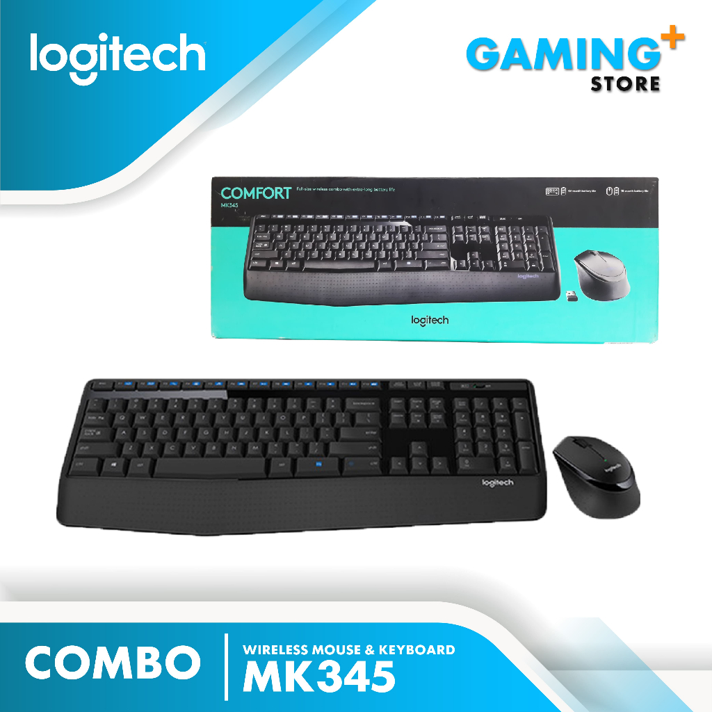 Jual Logitech MK345 / MK 345 Wireless Keyboard Mouse Combo | Shopee ...