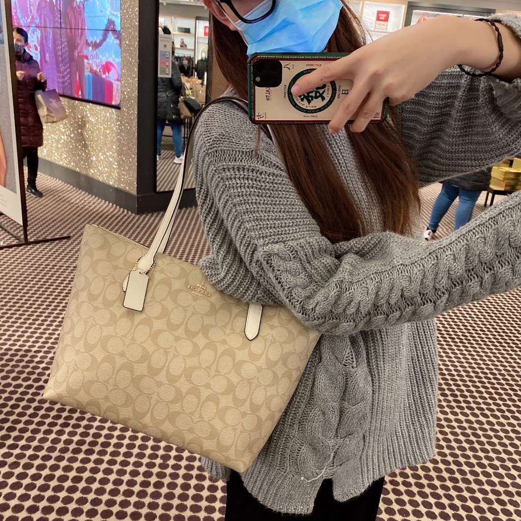 Jual Coach Reversible Tote Signature Mahogany (2in1) Coach Tote bag ...