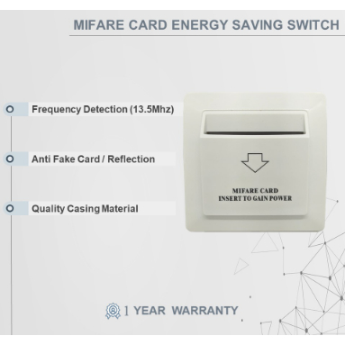 Jual Saklar Hotel Hemat Energi, Mifare Energy Saving Switch Rfid 13 ...