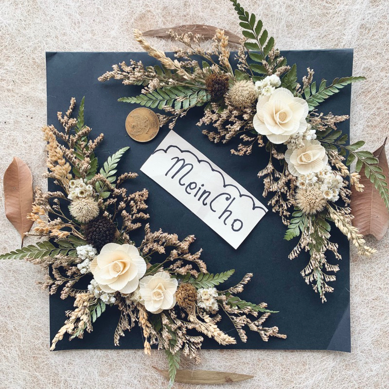 Jual CUSTOM Bunga Kering Isian Filler 3D PREMIUM Frame Mahar Rustik ...