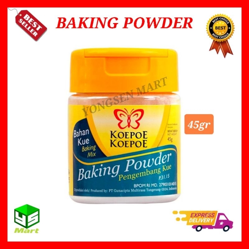 Jual Baking powder koepoe koepoe 45gr | Shopee Indonesia
