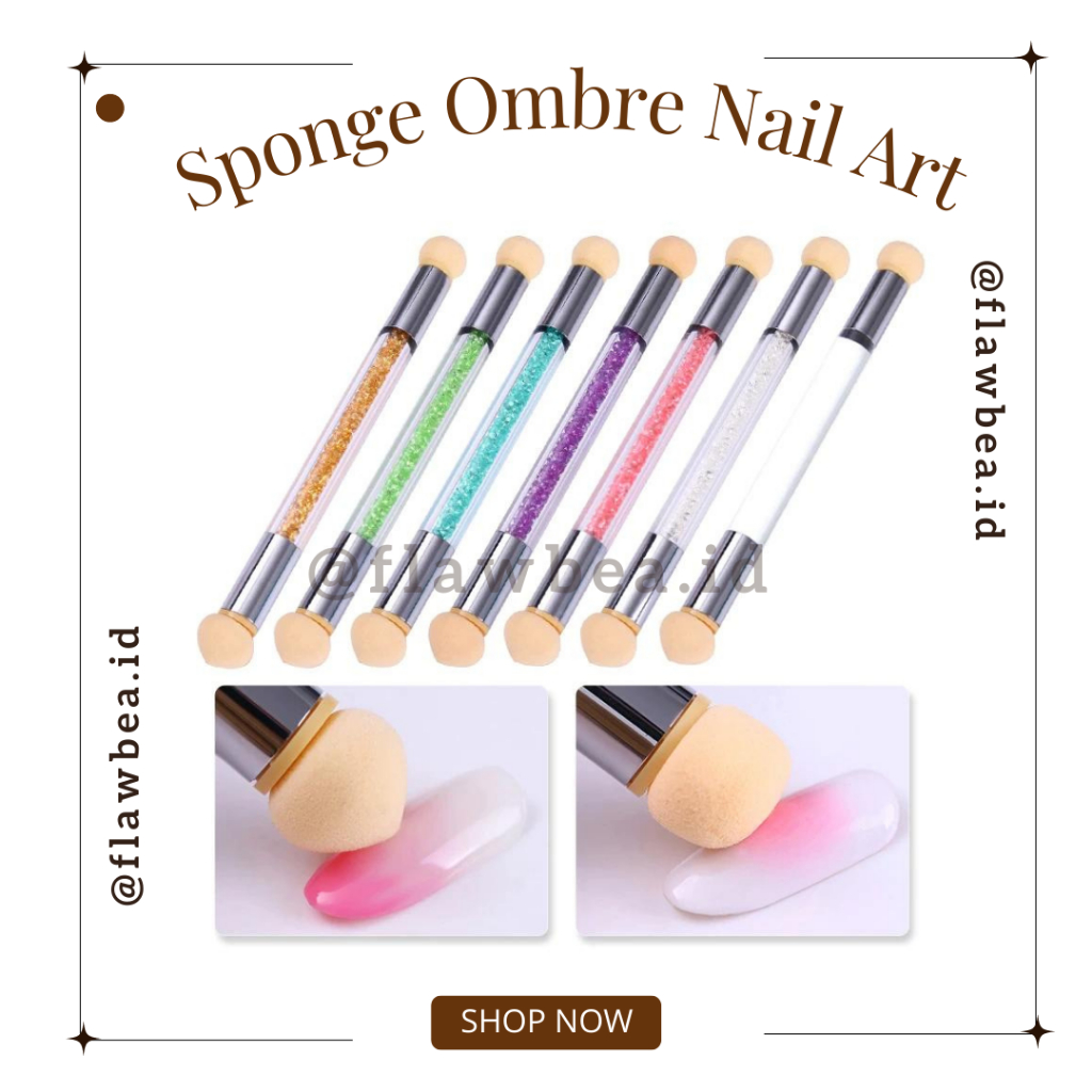 Jual FLAWBEA.ID - Sponge Ombre Spons Gradasi Nail Art / Double Ended ...