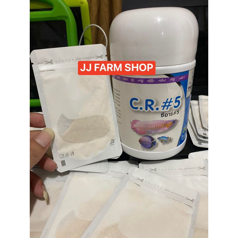 Jual C.R.5 cr5 cr 5 cr #5 repack 5gram ORIGINAL WHITE CRANE VITAMIN IKAN AROWANA ARWANA KOI KOKI ...