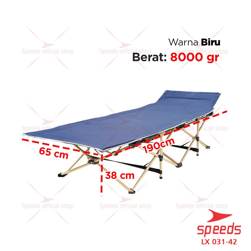 Jual SPEEDS Kasur Tidur Velbed Tempat Tidur Lipat Kasur Portable Kaki ...