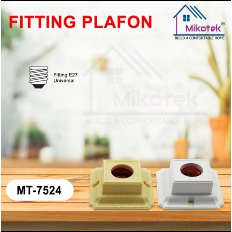 Jual FITTING LAMPU PLAFON TAHAN PANAS | FITTING PLAFON MT-7524 ...