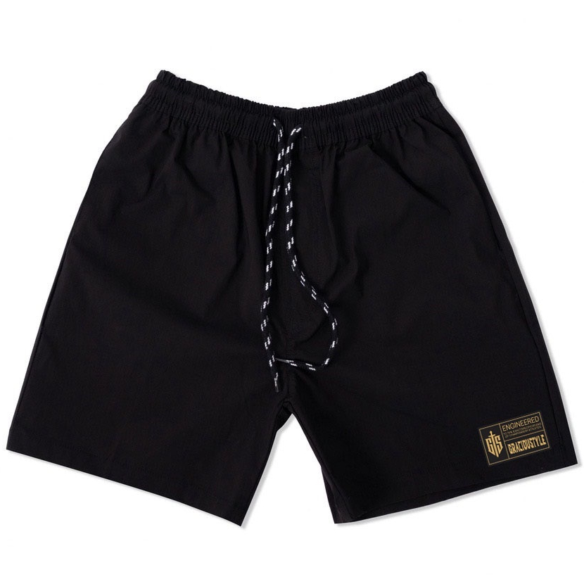Jual GRACIOUSTYLE - Celana Pendek Distro Boardshort Shortpants Pria Warna Hitam | Shopee Indonesia