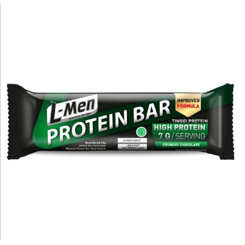 Jual L-Men Protein Bar Crunchy Chocolate 7 gr | Shopee Indonesia
