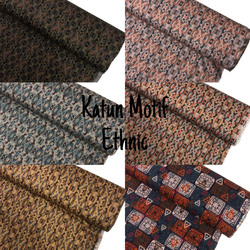 Jual kain katun motif ethnic [HARGA PER 0,5 METER] | Shopee Indonesia
