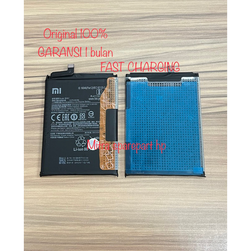 Jual BATERAI BATRE BATTERY XIAOMI POCO X3 BN57 X3 PRO X3 NFC ORIGINAL ...