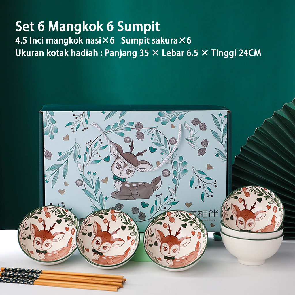 Jual QQ-Souvenir mangkuk set porselen biru dan putih bermutu tinggi ...