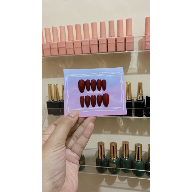 Jual Custom Fake Nails (polos) | Shopee Indonesia