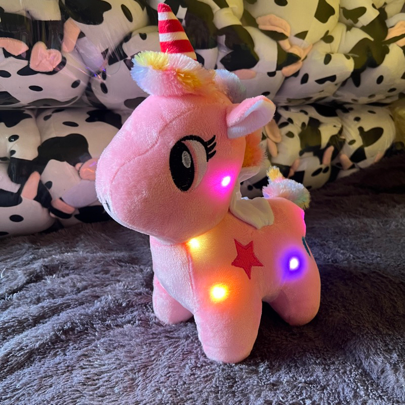 Jual Boneka Unicorn Warna Warni Little Pony LED Kuda Poni Bersayap ...