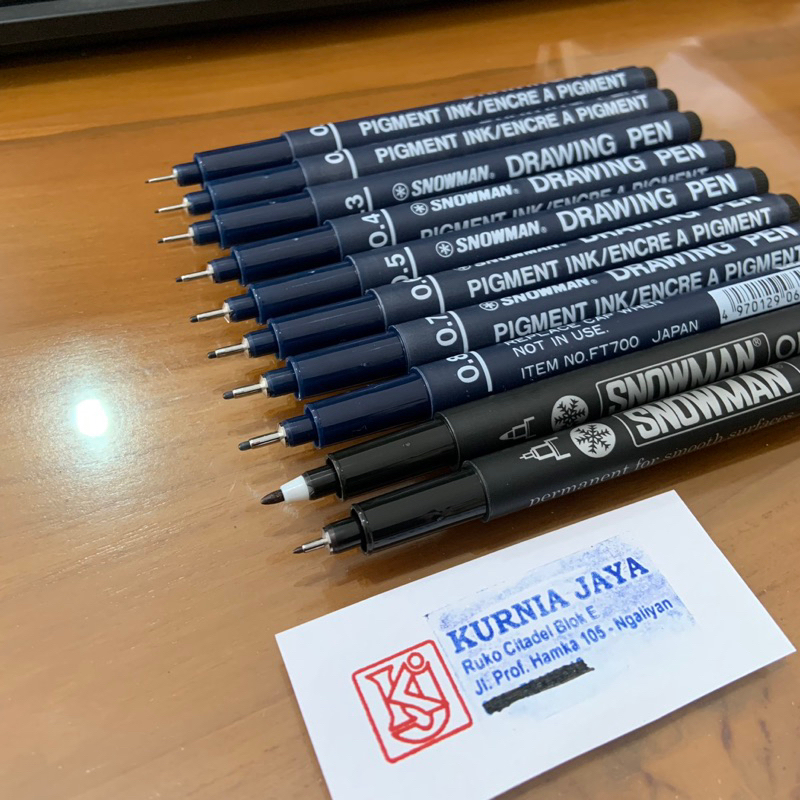 Jual Snowman Drawing Pen 0.1-0.8 | OPM OPF Permanent Spidol Kecil | Shopee Indonesia