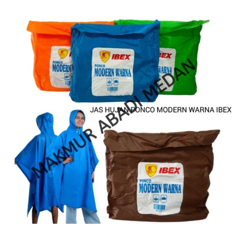 Jual Jas Hujan Ponco Modern Warna Ibex/Mantel Hujan Ponco/Raincoat ...