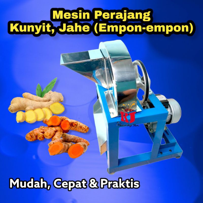 Jual Mesin Rajang Pemotong Kunyit Jahe Temulawak - Alat Potong Bumbu ...