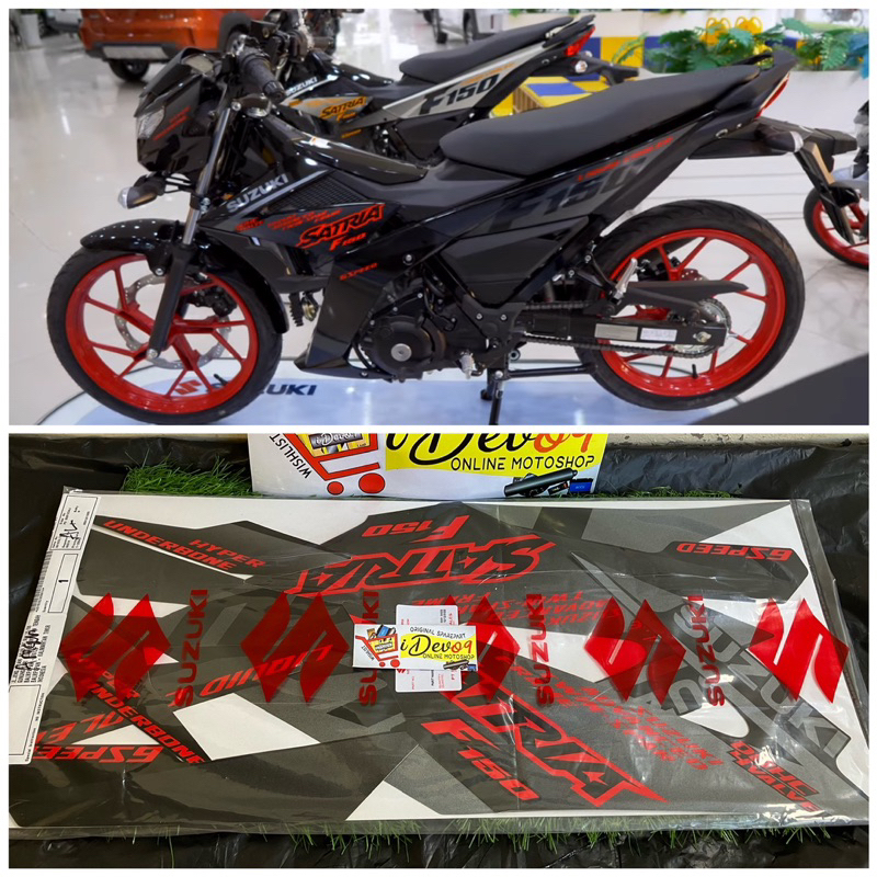Jual Striping Tape Set Satria Fu Fi Raider 150 Fi Vietnam Titan Black ...