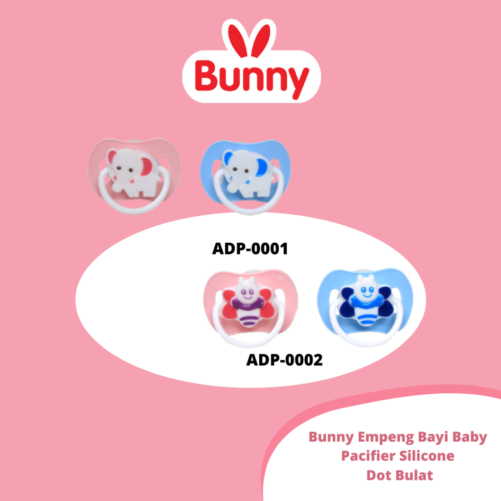 Jual Bunny Baby Pacifier Silicone Empeng Bayi Dot Bulat | Shopee Indonesia
