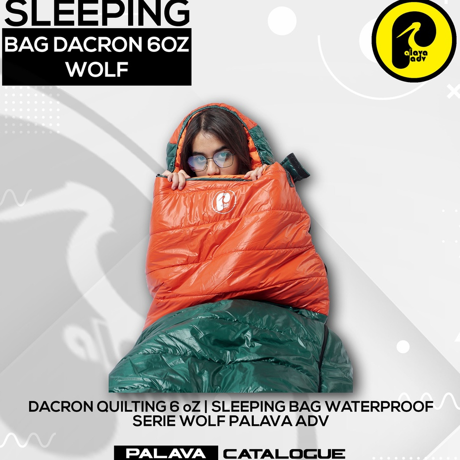 Jual sleeping bag WOLF dacron quilting 6oz palava adv original | Shopee ...