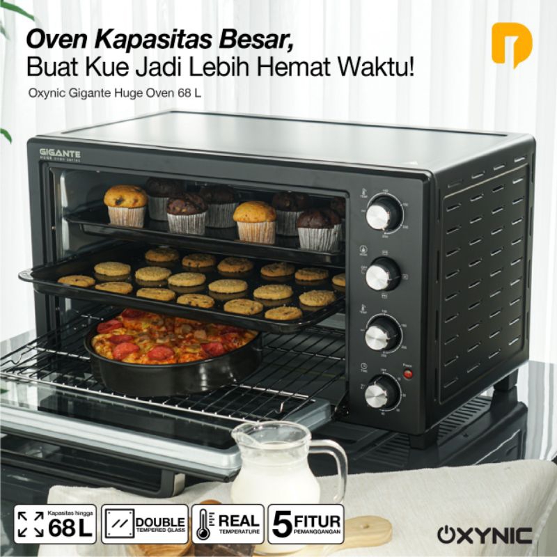 Jual Oxynic Gigante Huge Oven Jumbo Kapasitas 68 L | Shopee Indonesia