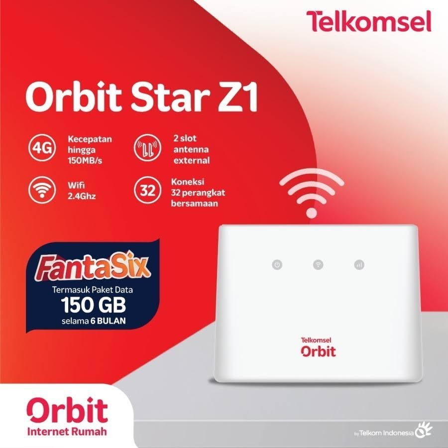 Jual TELKOMSEL ORBIT STAR Z1 MODEM WIFI 4G ZTE MF293N LTE | Shopee ...