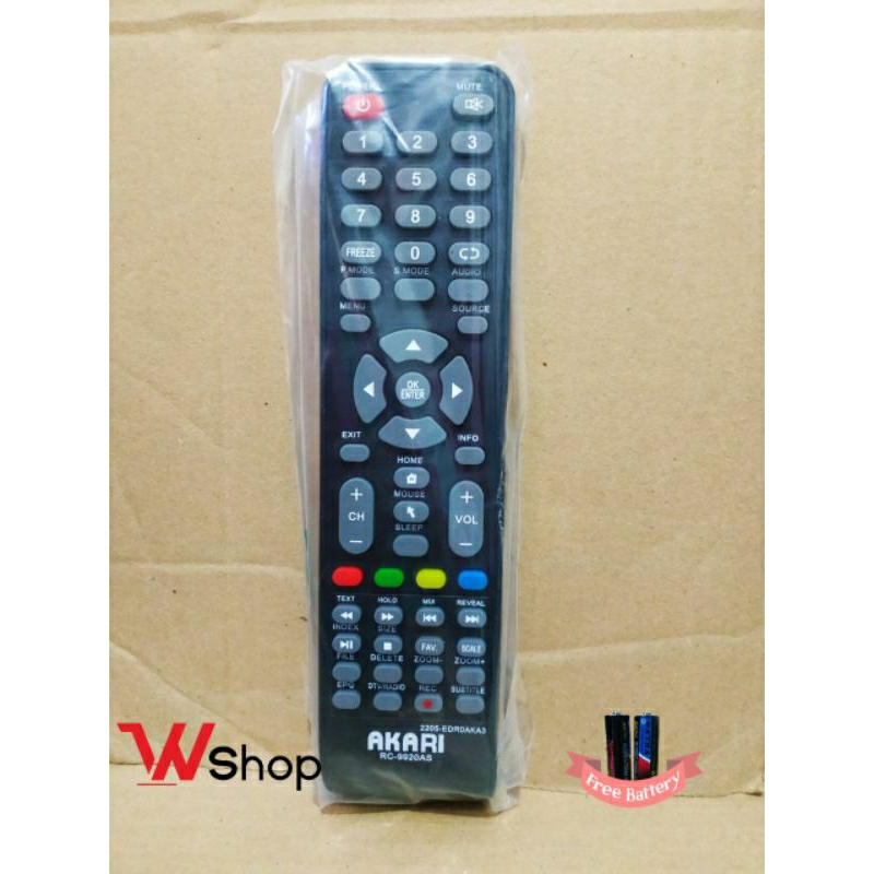 Jual REMOT TV LCD LED AKARI SMART TV ORIGINAL | Shopee Indonesia