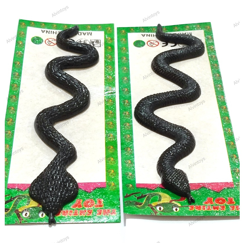 Jual Sticky toys ular jeli empuk Warna dan Hitam - squish - snake toy ...