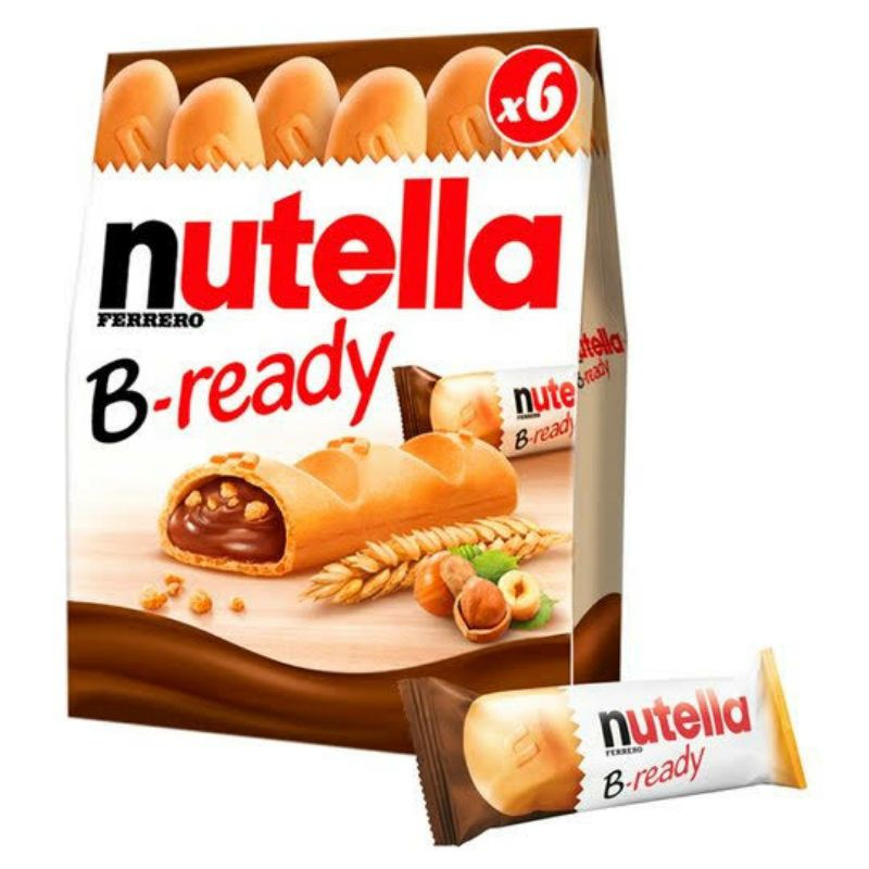 Jual Ferrero Nutella B-READY Wafer Krim Cokelat Hazelnut BOX- Netto ...
