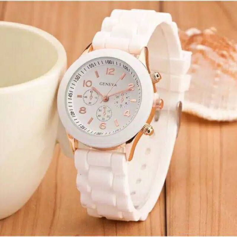 Jual High Quality Rubber Strap Woman Watch | Shopee Indonesia