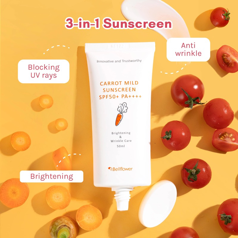 Jual Bellflower Carrot Midl Sunscreen SPF50 PA++++ | 50 ml | Shopee ...