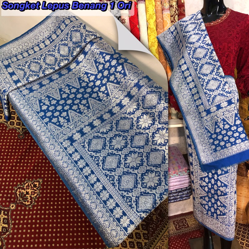 Jual Songket Lepus Benang 1 Ori-Asli Tenun Tangan Palembang | Shopee Indonesia