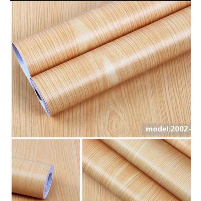 Jual Wallpaper Dinding Kayu Serat Coklat Muda 8m s/d 9m x 45cm | Shopee ...