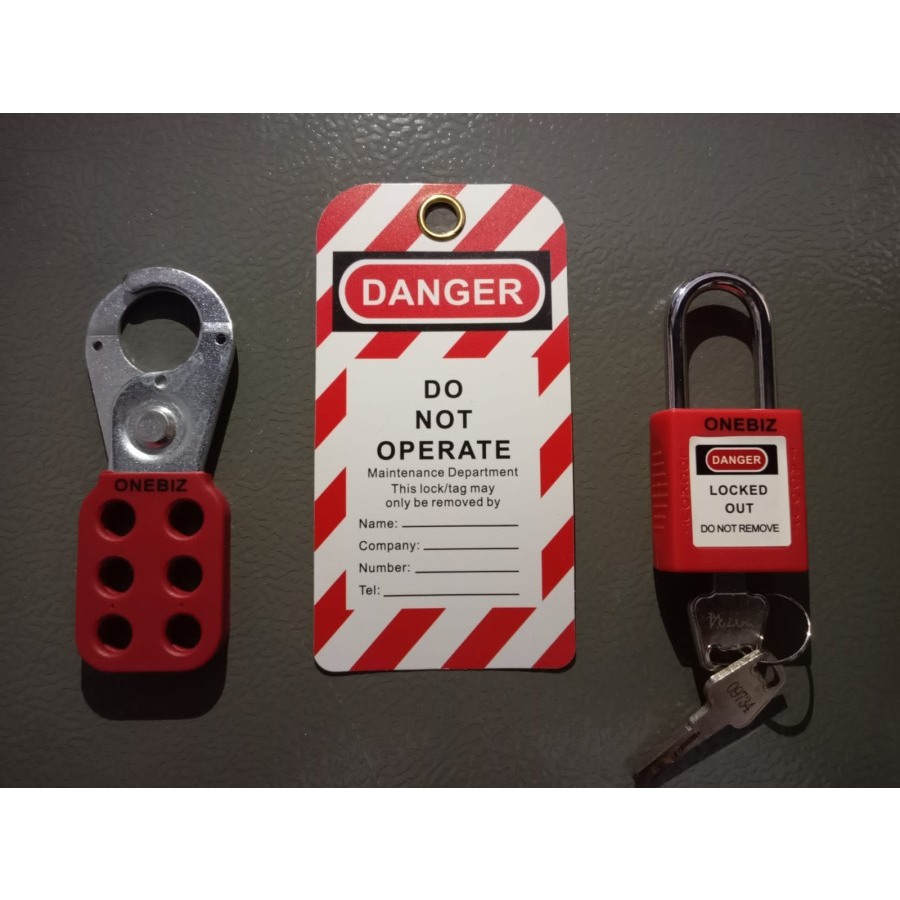 Jual LOTOTO ONEBIZ LOCK OUT TAG OUT SET, LOTO PAKET EKONOMIS 1/SET ...