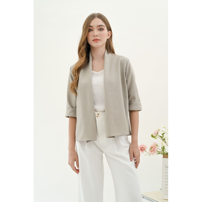 Jual IMMI - Heidi casual cardigan (a280 linen) | Shopee Indonesia