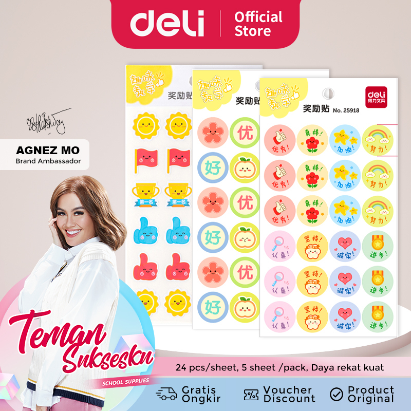 Jual Deli Reward Sticker / Stiker Penghargaan Bergambar Untuk Siswa ...