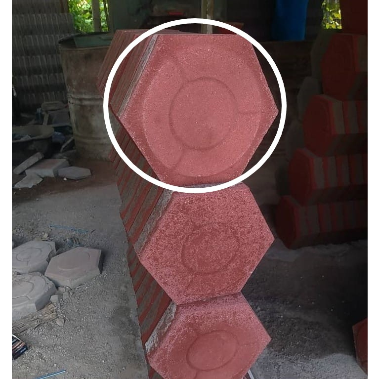 Jual Cetakan paving segi enam besar Tebal 8 cm merk Rajawali | Shopee ...