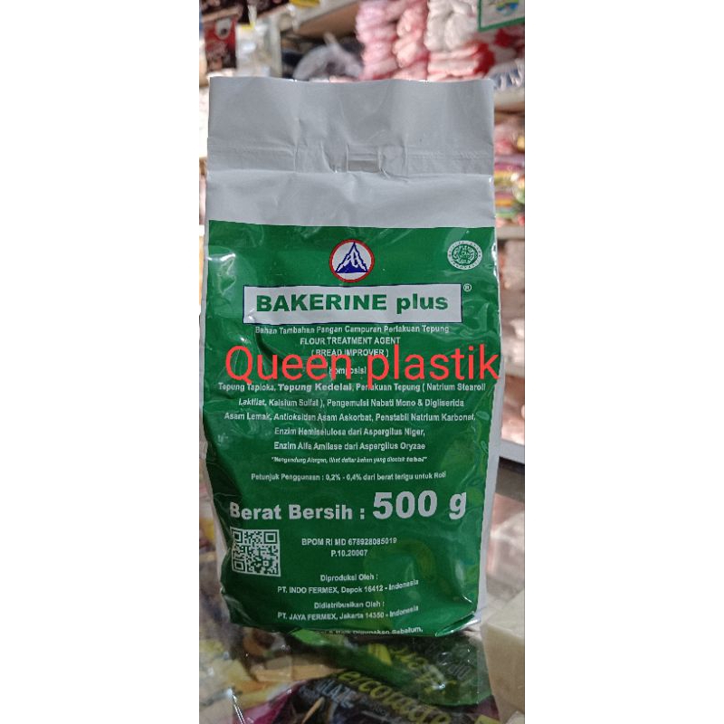 Jual Bread improver Bakerine plus pelembut roti donat pizza 500 gr ...
