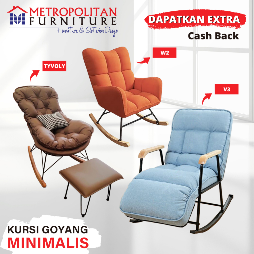 Jual Kursi Goyang Minimalis Dewasa Modern / Kursi Ayunan / Kursi Santai ...