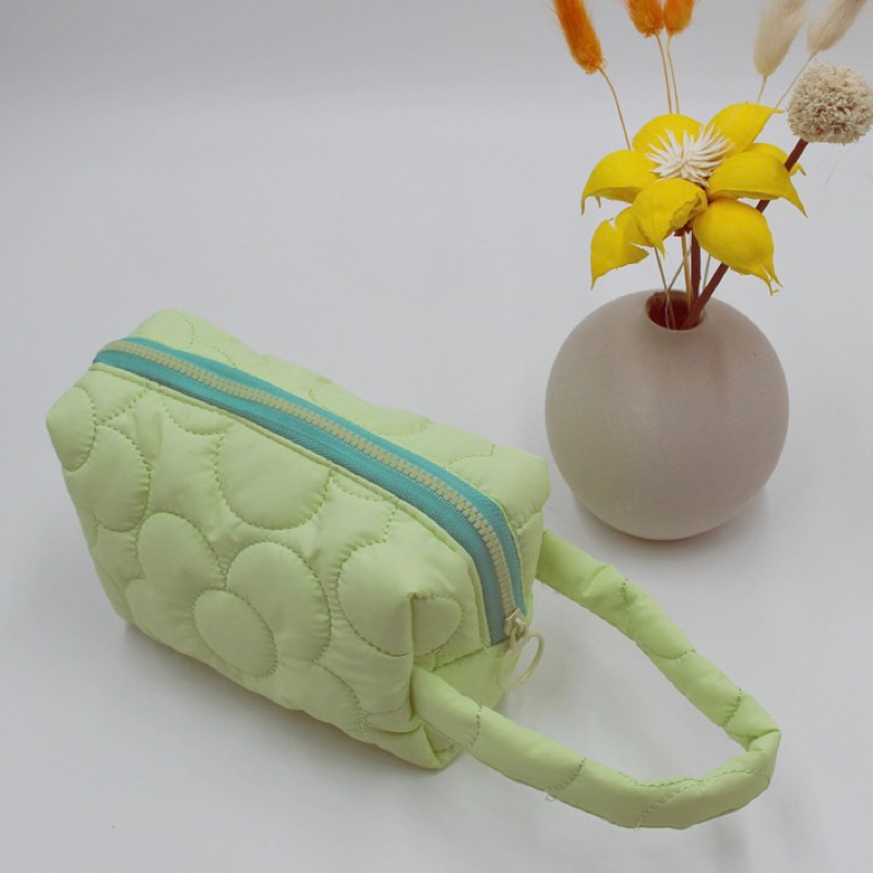 Jual KENSHO Kotak Pensil Sleting Motif Bunga Flower Handle Pastel ...