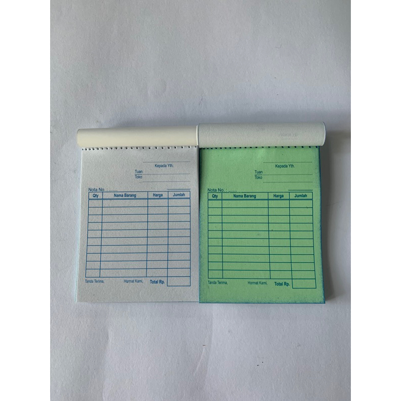 Jual NOTA MINI 2 PLY, NOTA NCR, UKURAN SEPERDELAPAN FOLIO, NOTA ...