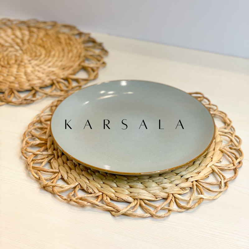 Jual KARSALA Flowery Placemat | Placemat Enceng Gondok/Water Hyacinth ...