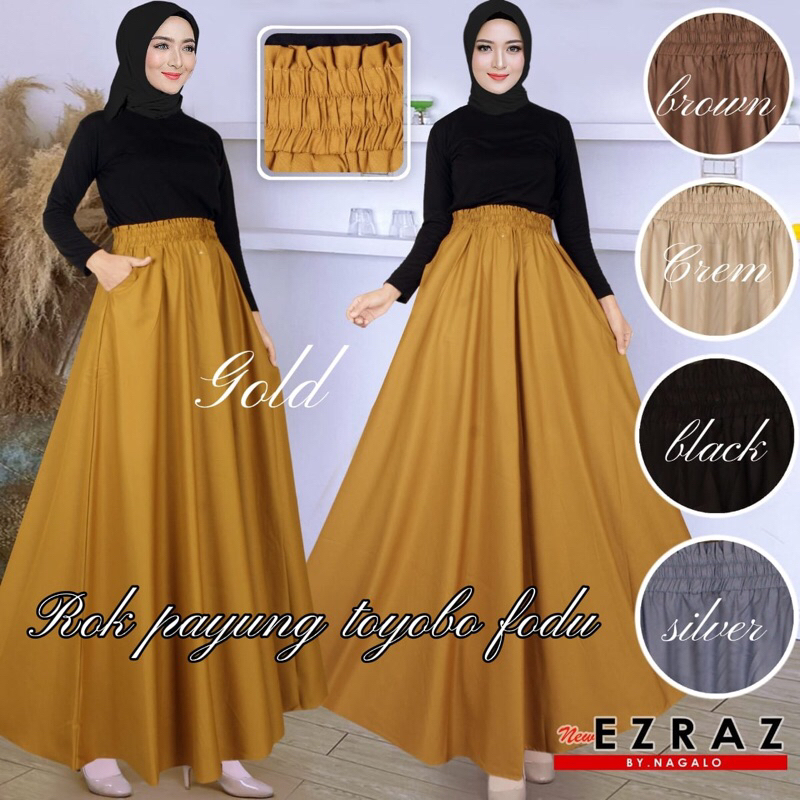 Jual Rok polos katun toyobo | rok mayung | rok kerja panjang | rok ...